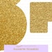 Gold Numbers, Gold Glitter Numbers, Numbers Clip Art - Instant Download ...