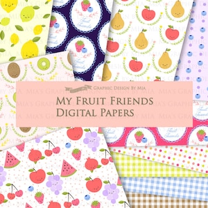 Fruits, Fruit, Kawaii Fruits, Fruit Friends, Pineapple, Watermelon ...