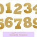 Gold Numbers, Gold Glitter Numbers, Numbers Clip Art - Instant Download ...