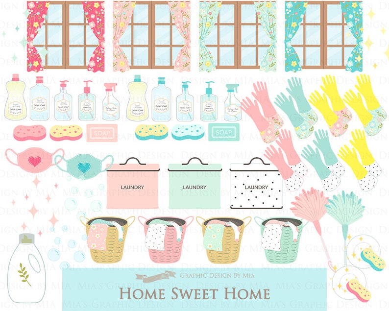 Cleaning, Chores Clipart, Laundry, Household Chores, Housework, Chores ...