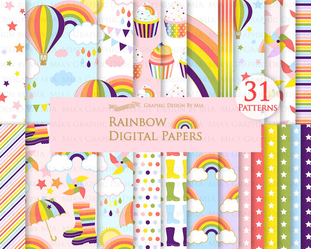 Rainbows, Cute Rainbow, Rain, Clouds, Colorful Rainbow Party, Sun Sky ...