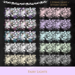 Bokeh / Fairy Lights / Bokeh Lights / String Lights Clip Art - Instant ...