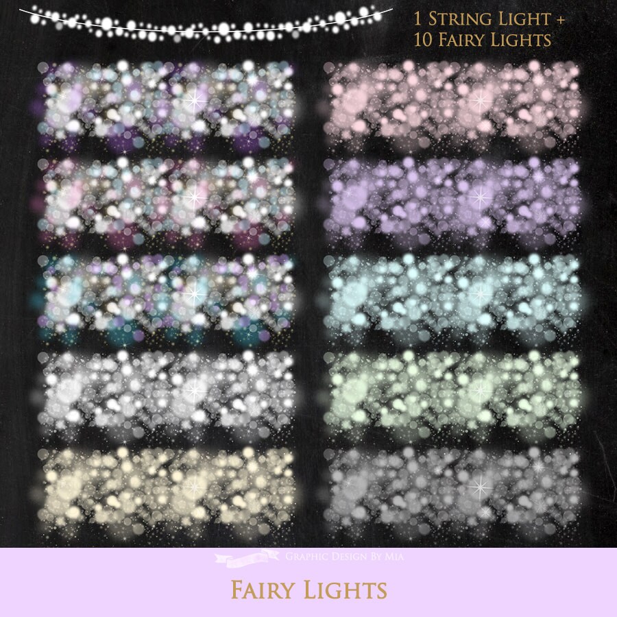Bokeh / Fairy Lights / Bokeh Lights / String Lights Clip Art - Etsy ...