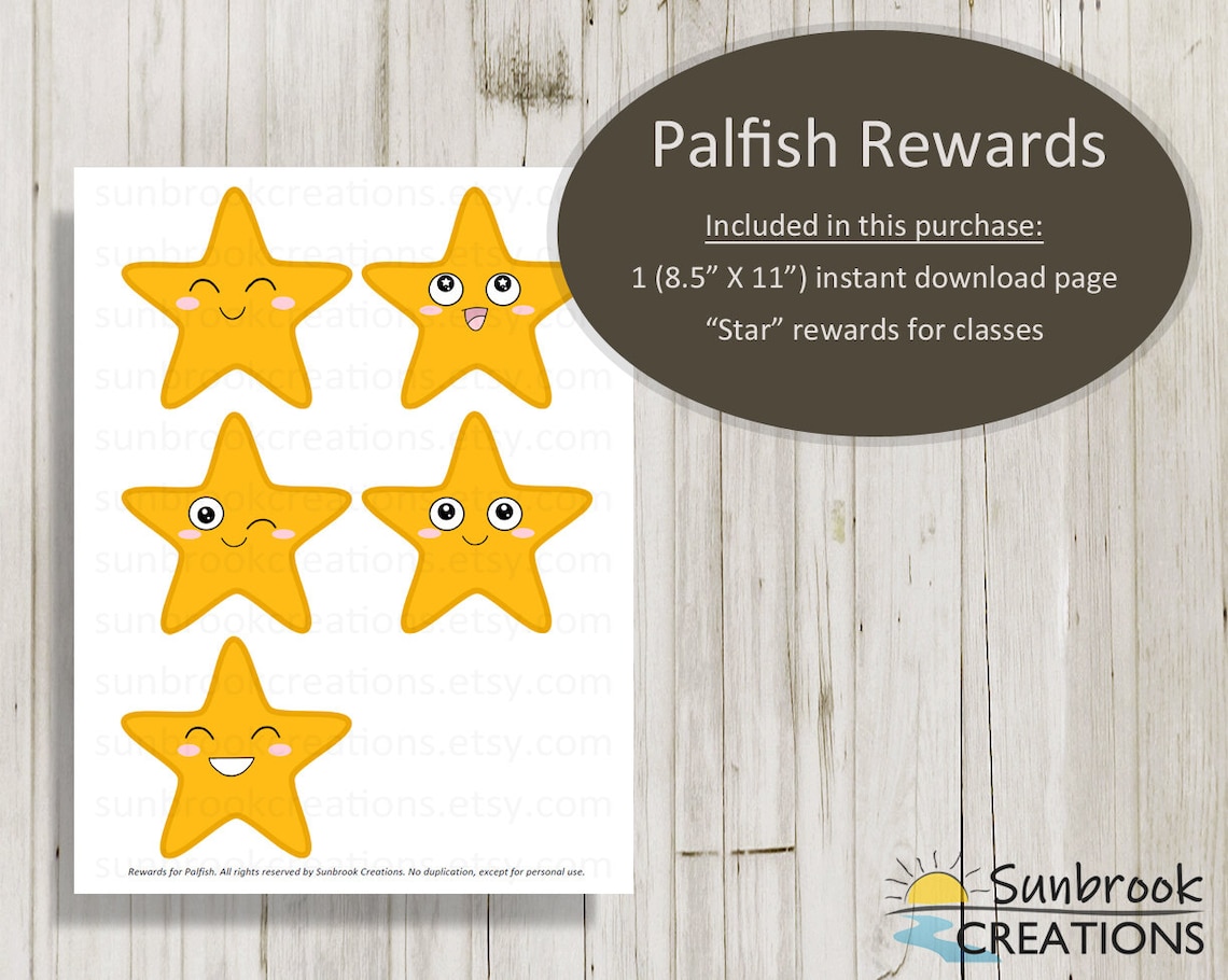 Palfish Star Rewards | Etsy