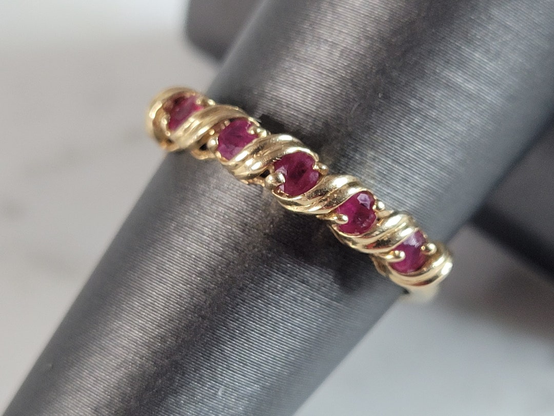 Womens Vintage Estate 14k Yellow Gold Spinel Ring 2.3g E6641 - Etsy