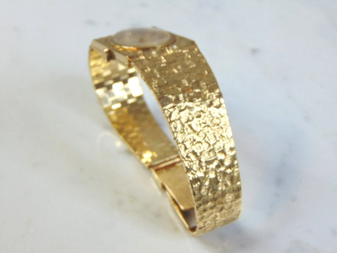 Womens Vintage Estate 14K Yellow Gold Angelus Swiss Watch - Etsy