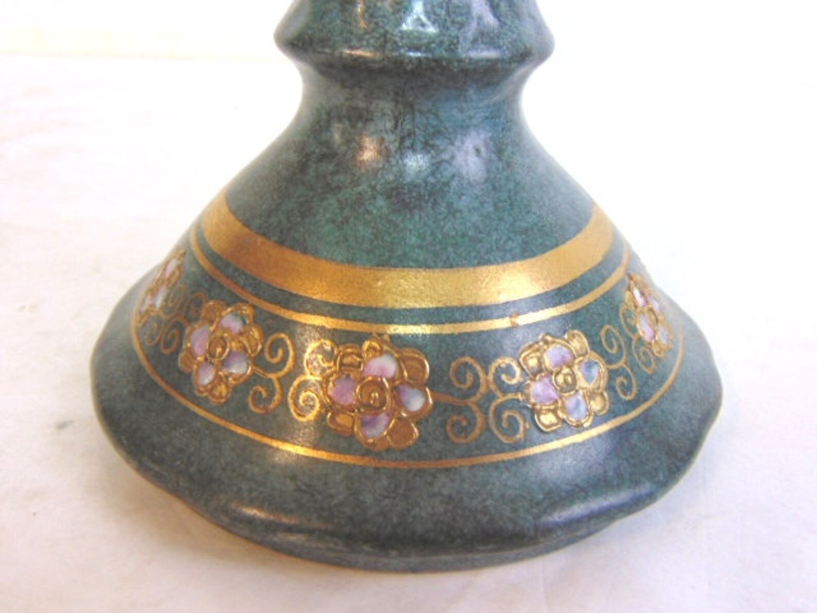 Decorative Pair of Hand Painted Porcelain Candlesticks | Etsy