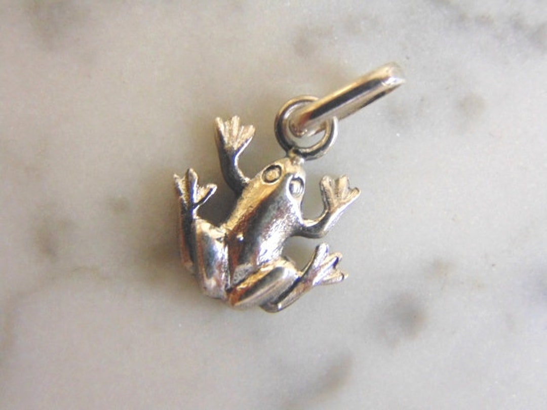 Womens Vintage Estate Sterling Silver Frog Charm Pendant 1.2g #E4064 - Etsy