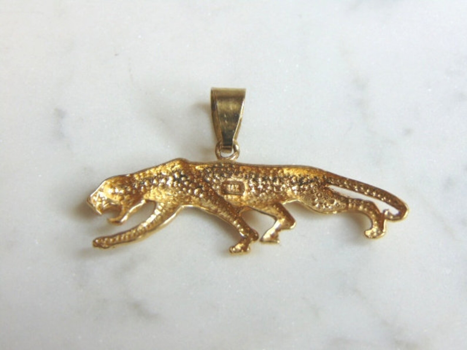 Vintage Estate 14K Yellow Gold Jaguar Pendant 4.0g E713 | Etsy