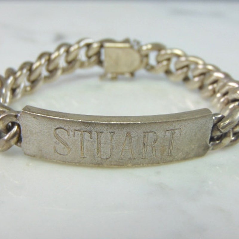 Sterling Id Bracelet - Etsy