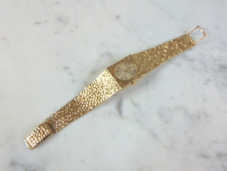 Womens Vintage Estate 14K Yellow Gold Angelus Swiss Watch - Etsy