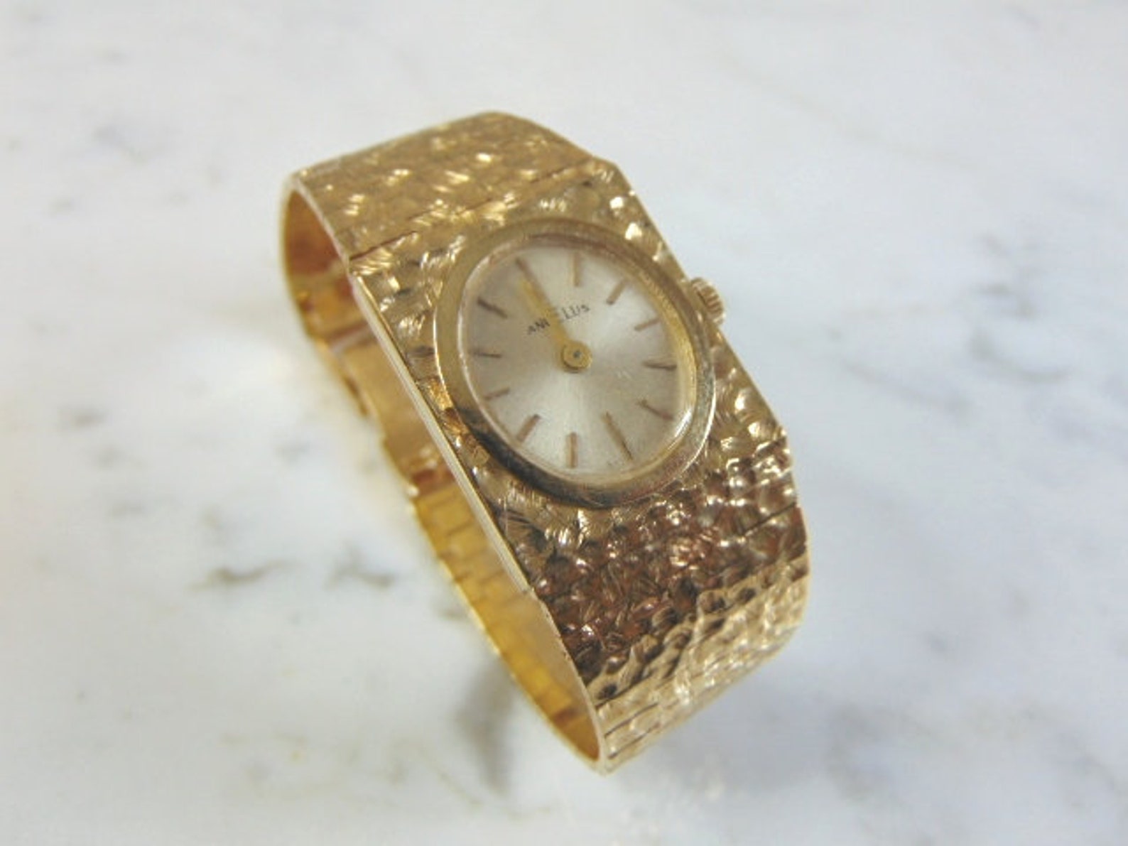 Womens Vintage Estate 14K Yellow Gold Angelus Swiss Watch - Etsy