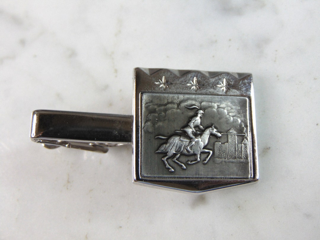 Mens Vintage Estate Stainless Steel Knight Tie Clip E6069 - Etsy
