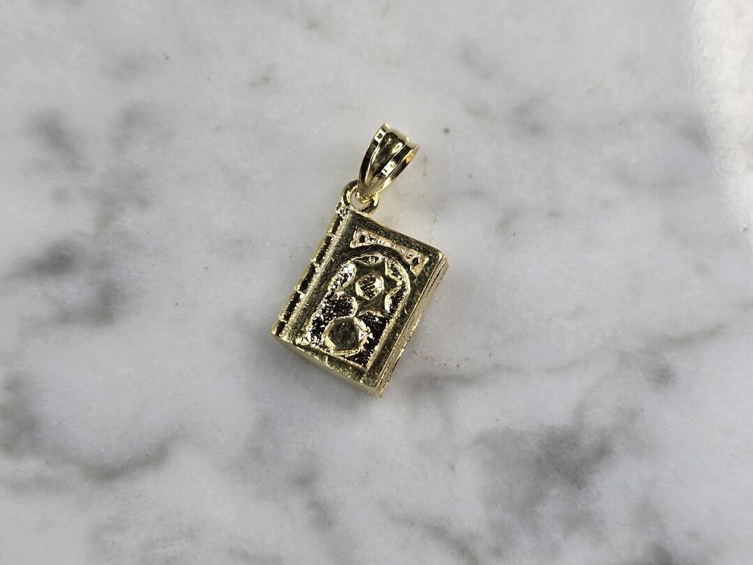 Sterling Silver Gold Tone Jewish Judaica Hebrew Torah Charm Pendant 2 ...