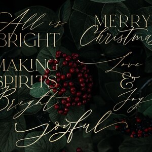 Modern Elegant Gold Foil Christmas Photo Overlay, Holiday Overlay ...