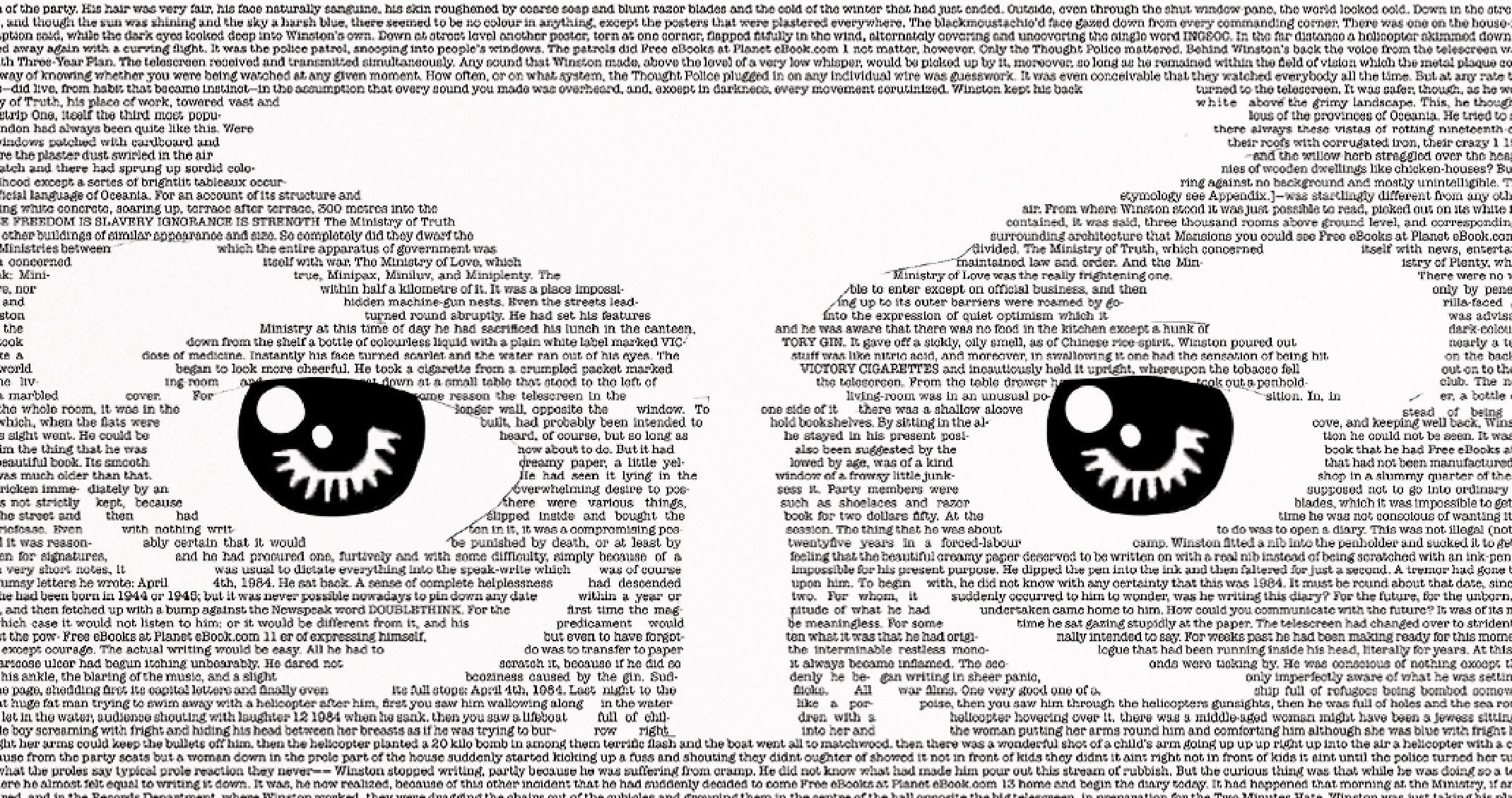 1984 Wall Art | George Orwell | 1984 Poster | George Orwell Poster ...