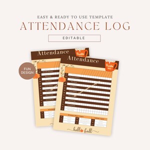 Attendance Sheet Printable, Superteacher Worksheet, Pumpkin Spice Fall ...
