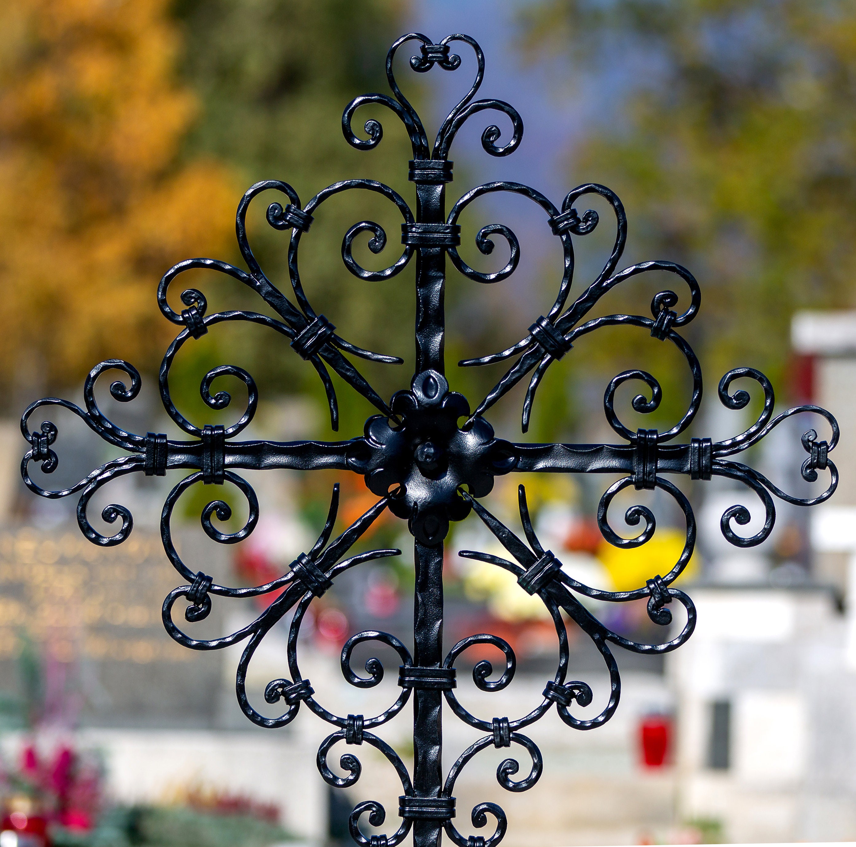 Forged Tombstone Cross/grave Cross/cemetery Cross - Etsy