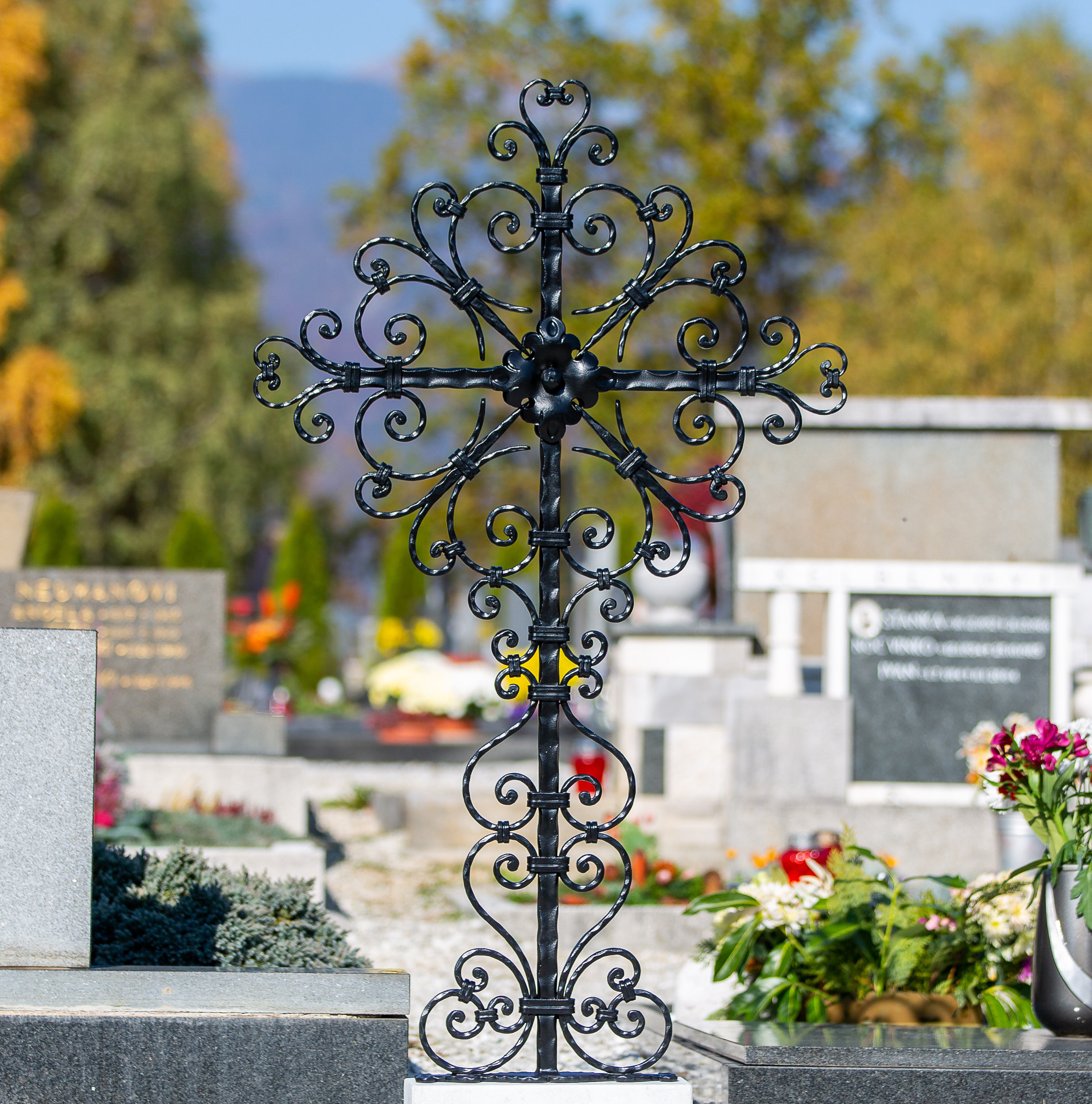 Forged Tombstone Cross/grave Cross/cemetery Cross - Etsy