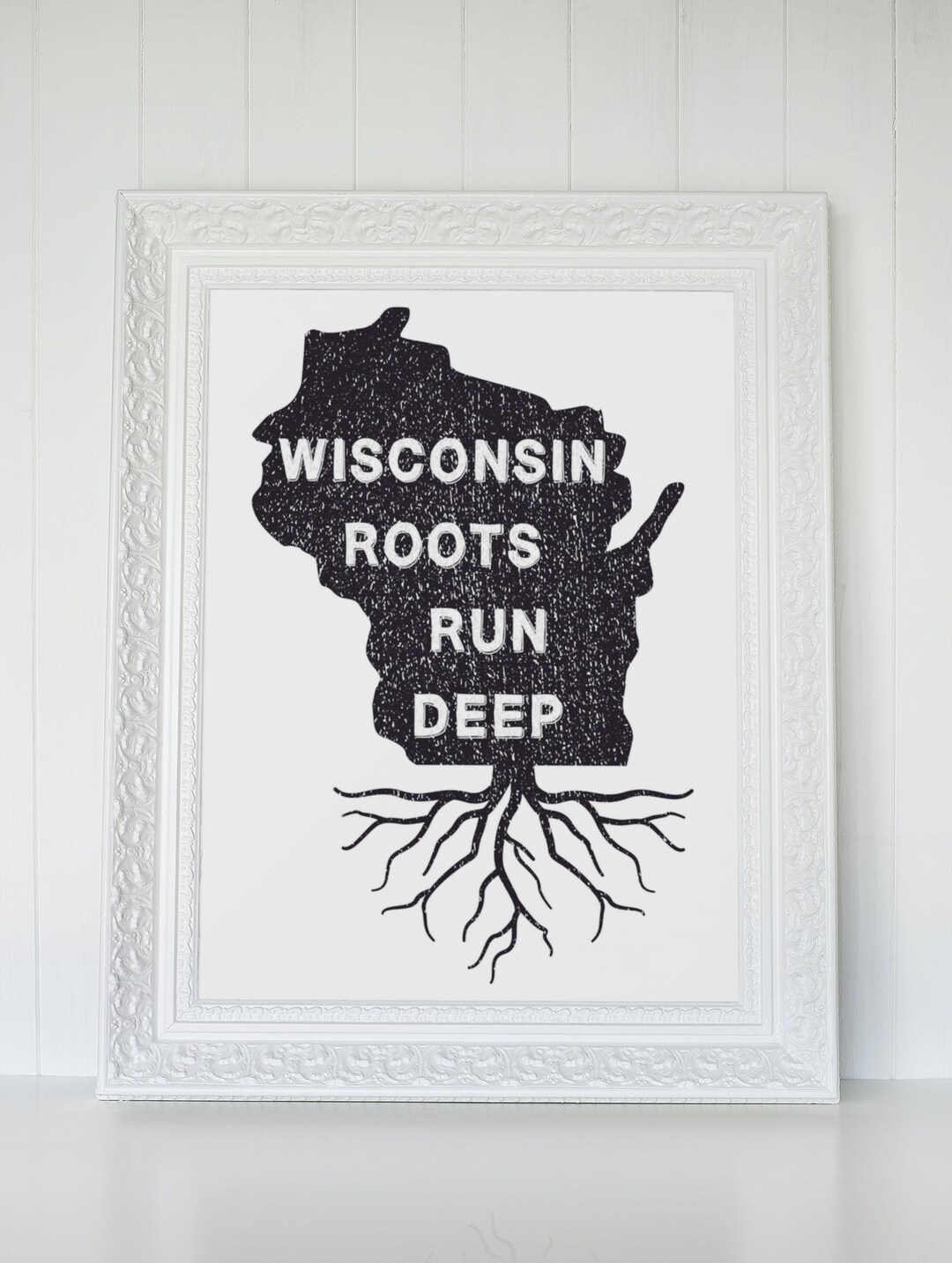 Wisconsin Roots Run Deep State Home Digital Wall Art , Wisconsin Roots ...