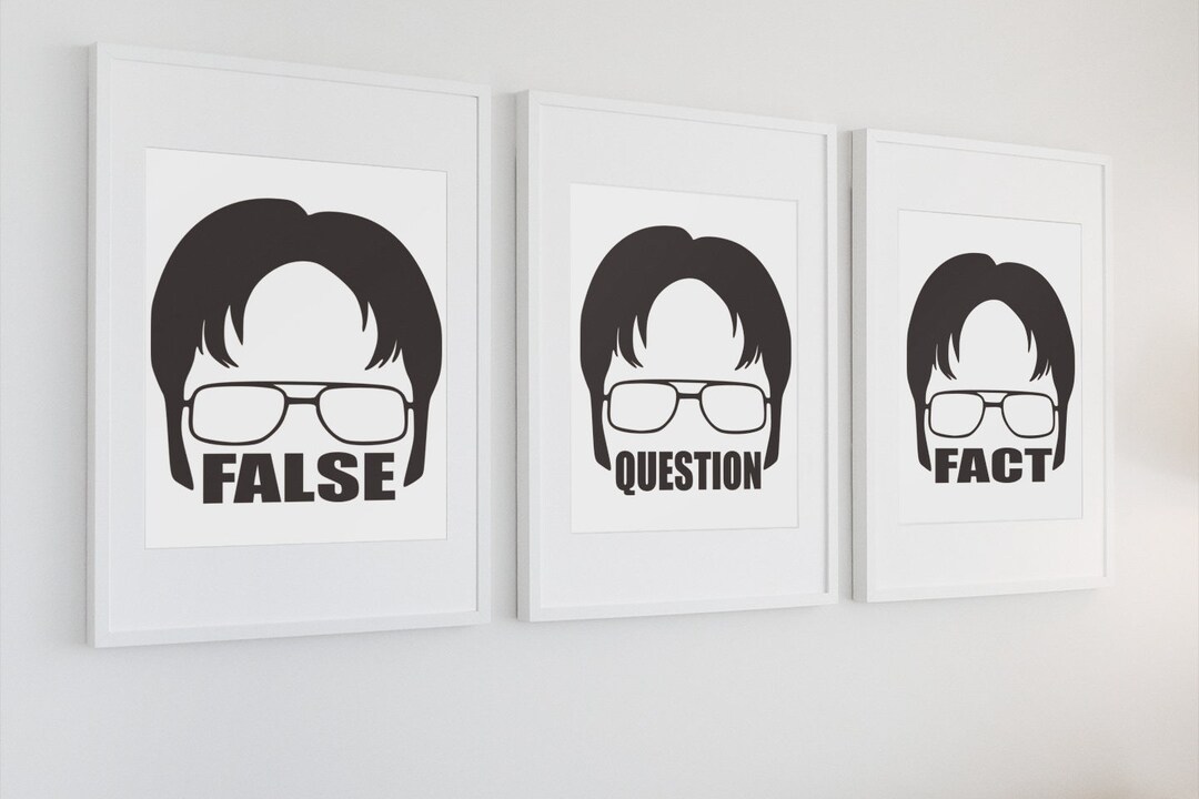 The Office Show Inspired Printable Digital Wall Art Bundle,dwight ...