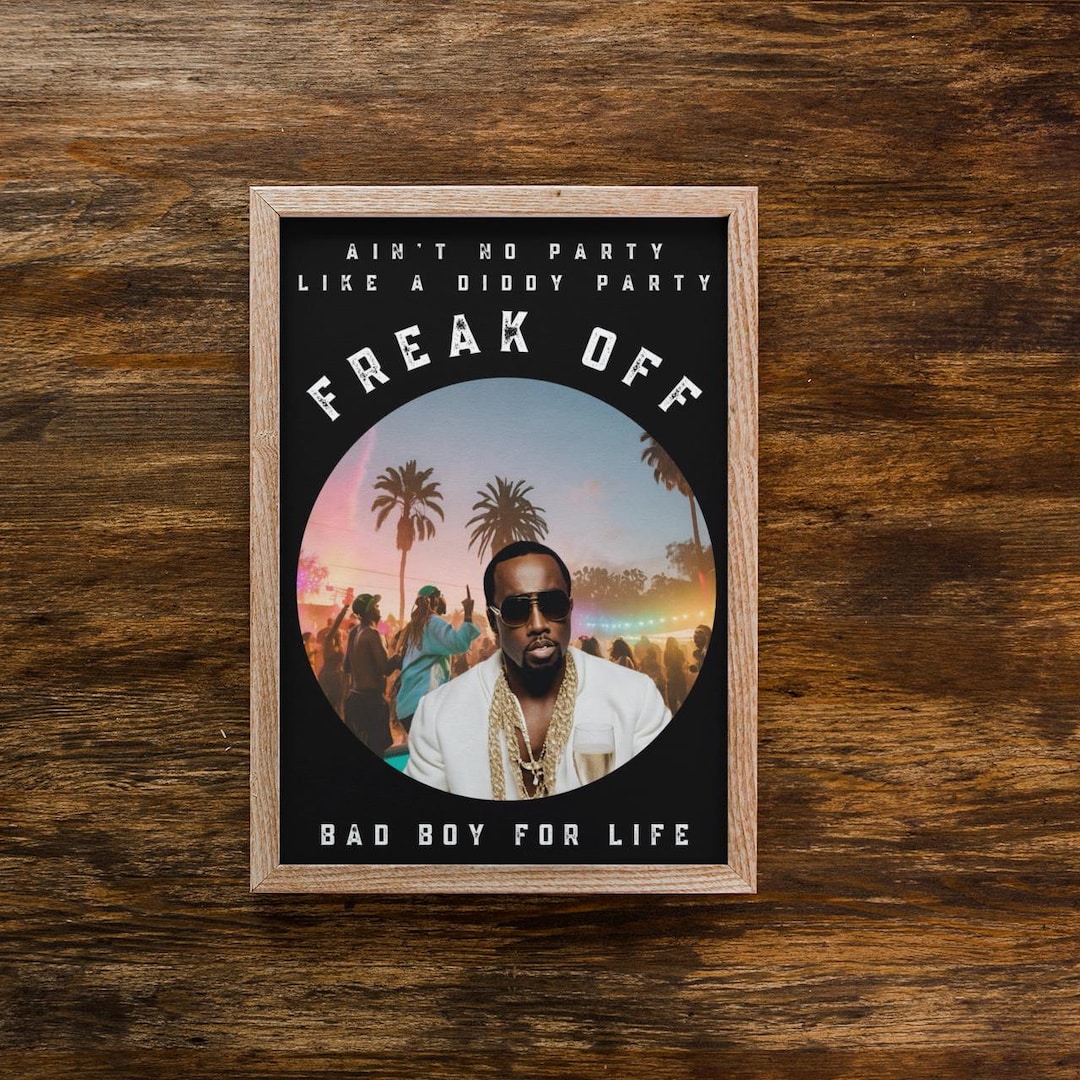 P Diddy Digital Art Print Bundle Printable Party Decor & Wall Art for ...