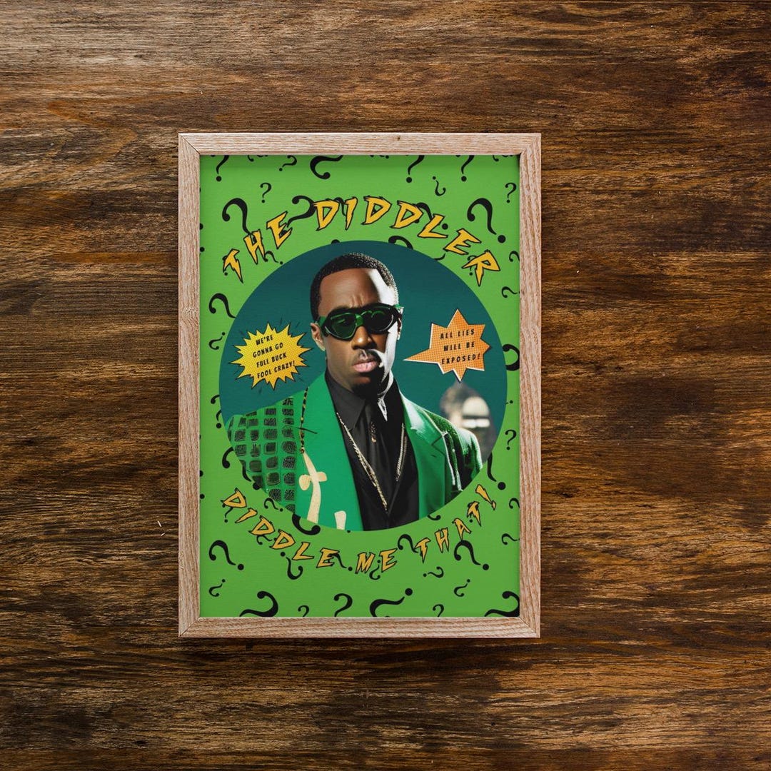 P Diddler Digital Art Print Bundle Printable Party Decor & Wall Art for ...