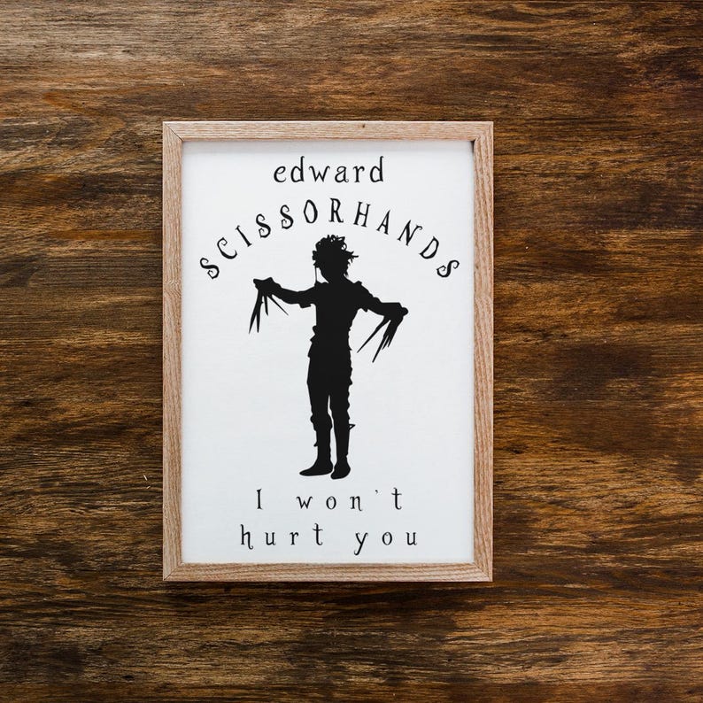Edward Scissorhands Printable Tim Burton-inspired Digital Art Instant ...