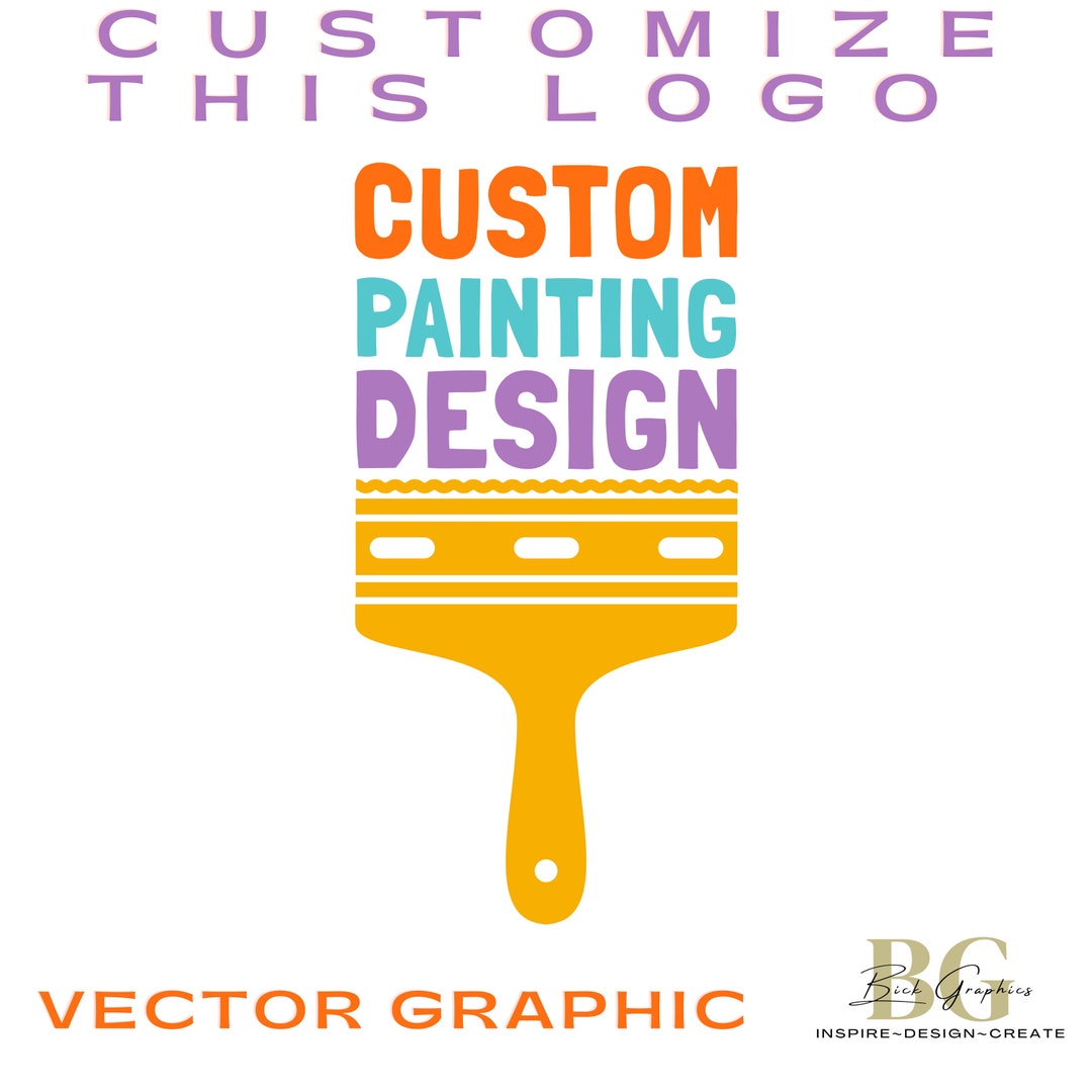 Custom Painting Logo Design Digital Download Personalized - Etsy