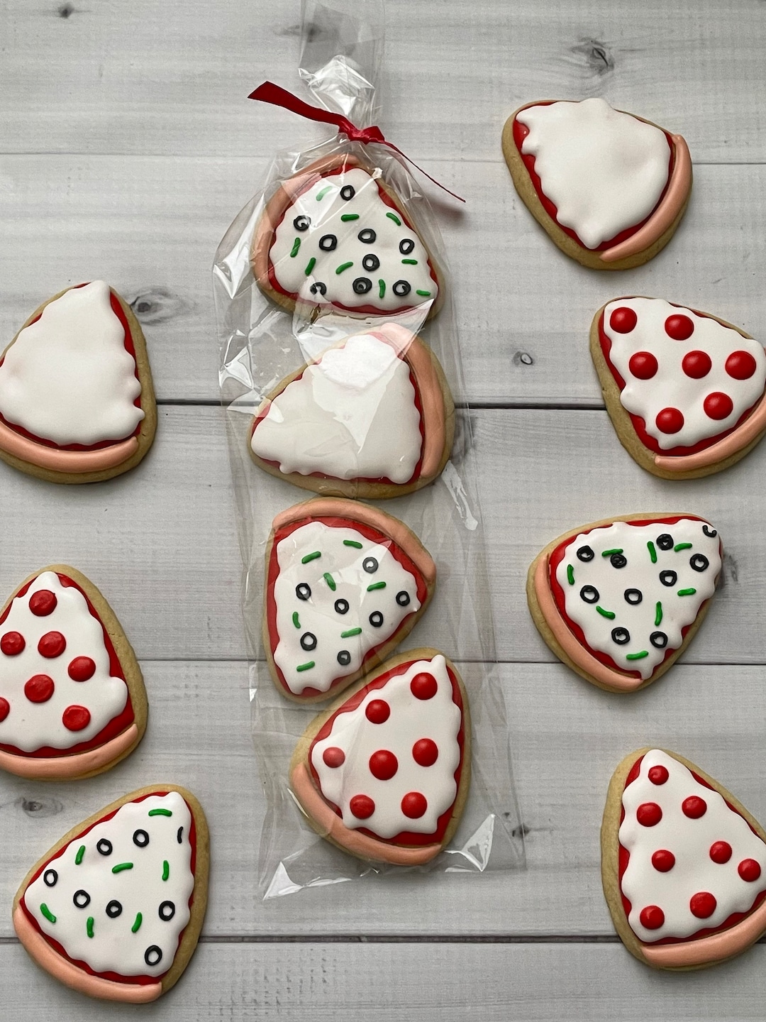 Pizza Cookies, Pizza Party Favors, Mini Pizza Theme Cookies, Birthday ...