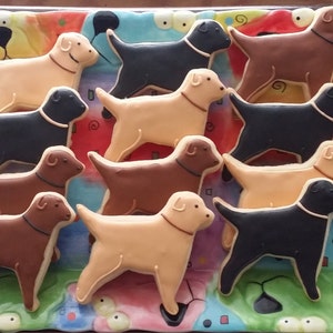Veterinary Theme Cookies, Brown Lab Dog Theme, Pet Party Favors, Vet ...