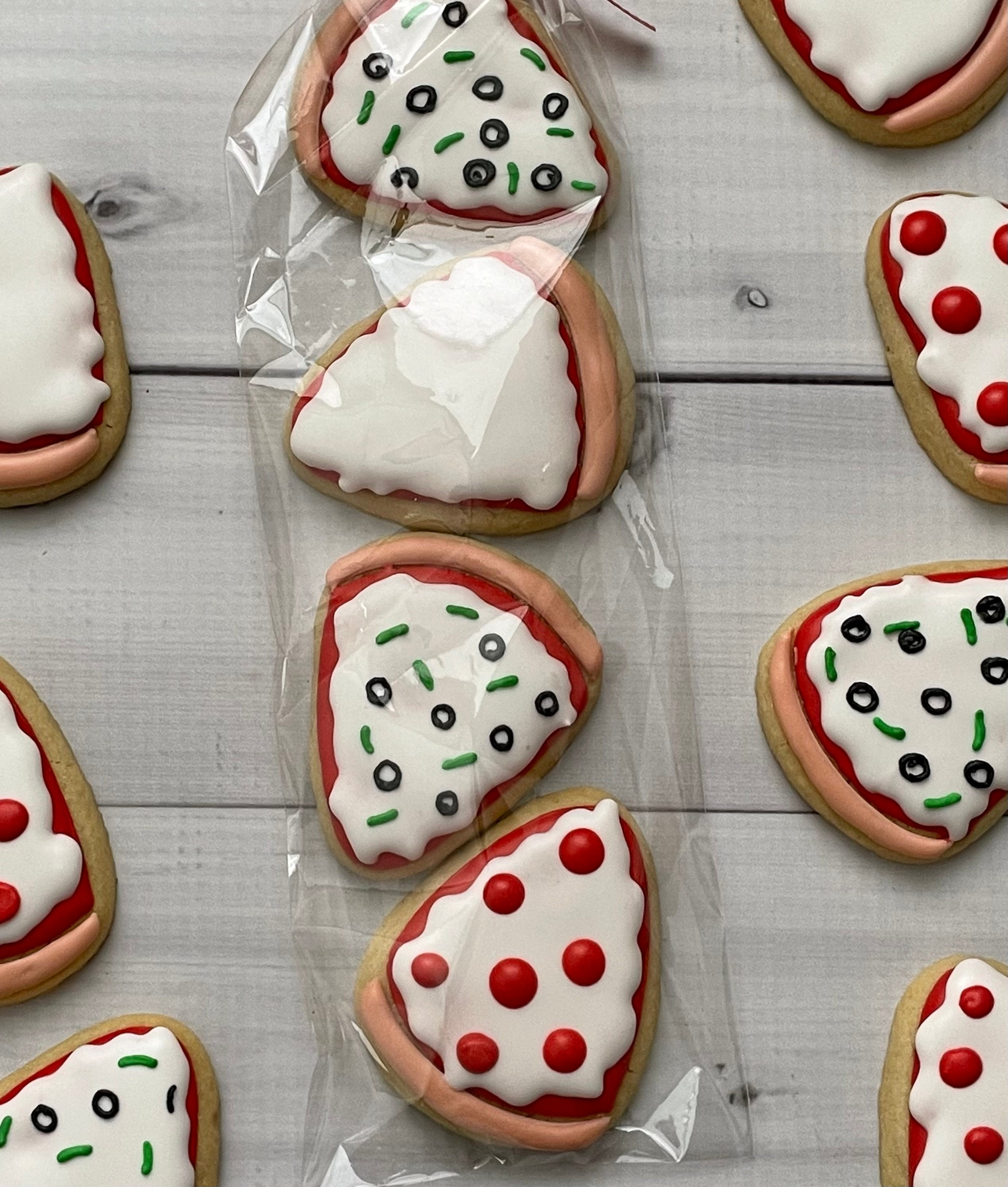 Pizza Cookies, Pizza Party Favors, Mini Pizza Theme Cookies, Birthday ...