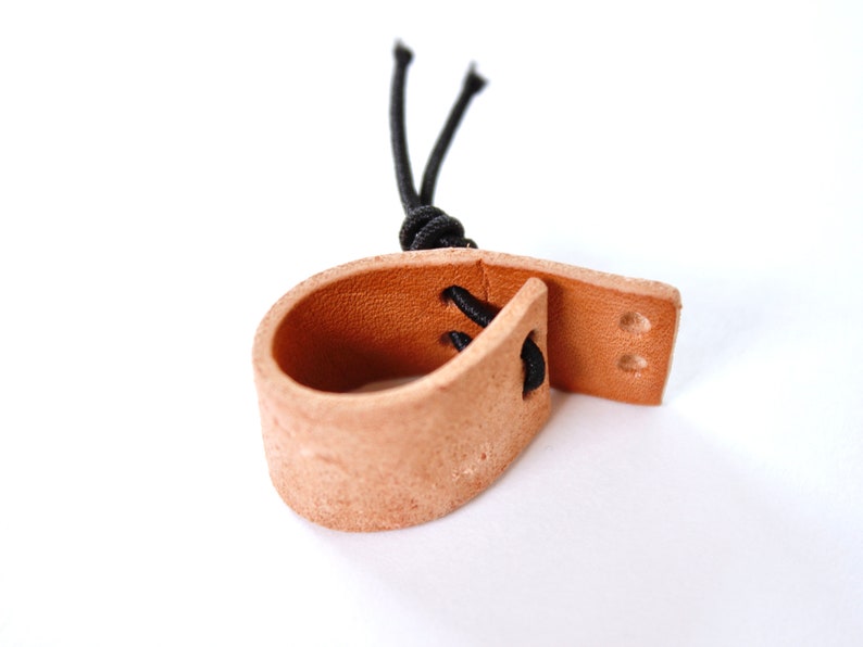 Thimble Thimble Ring Leather Thimble Adjustable Thimble | Etsy