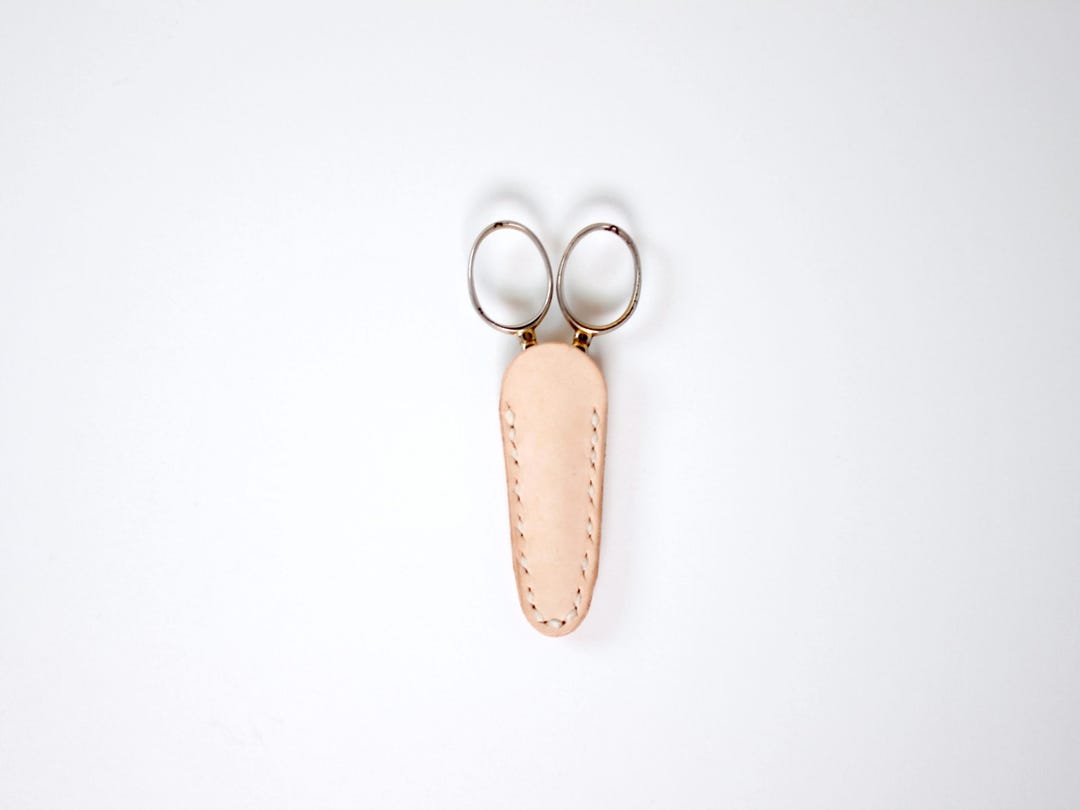 Hand Stitched Leather Scissor Case, Thread Snips Cover - Etsy