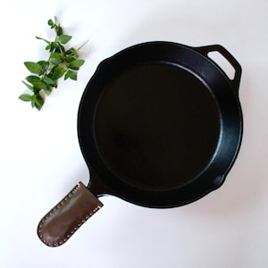 Leather Pot Holder for Cast Iron Skillet Skillet Handle - Etsy