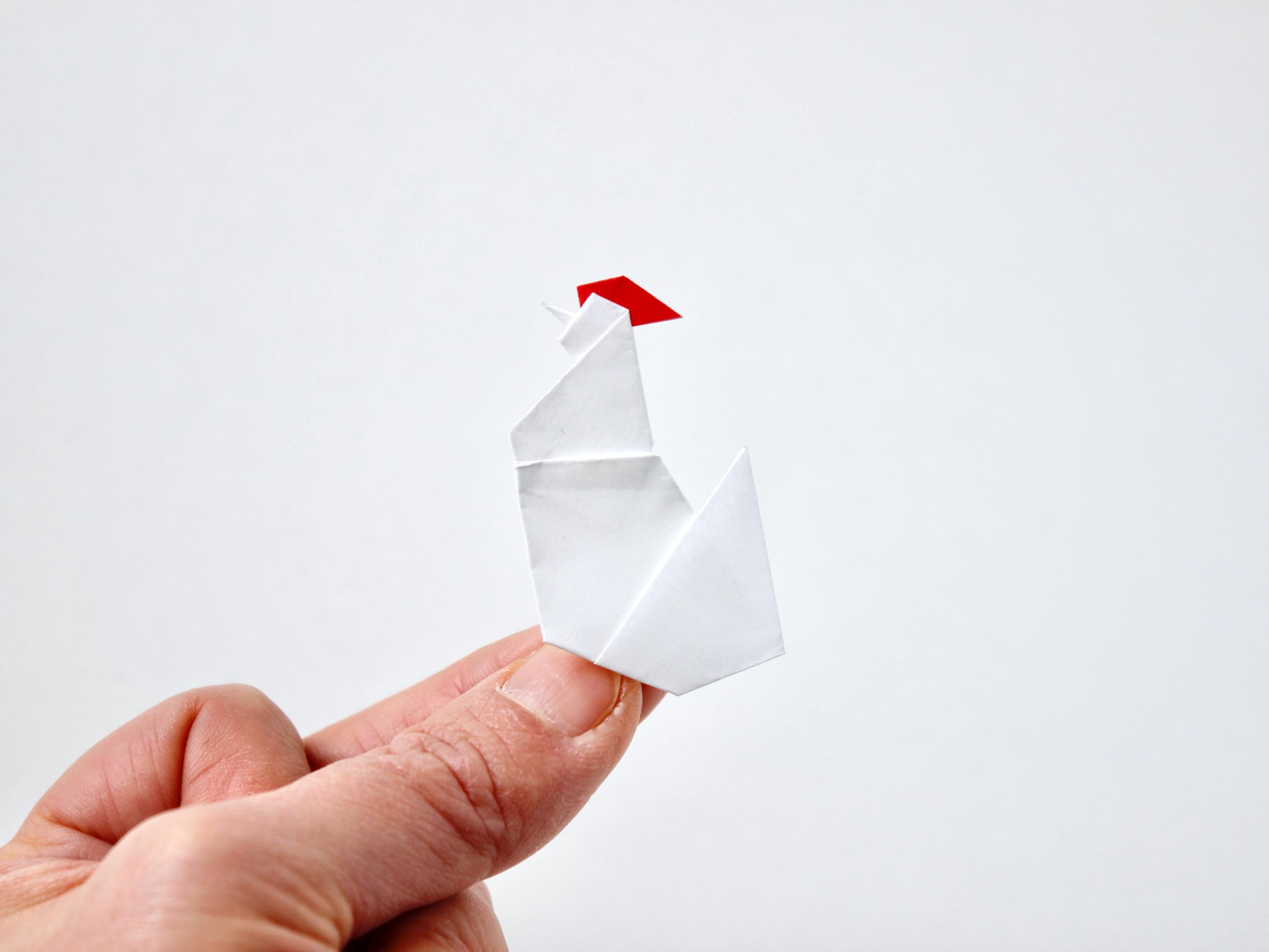 Set of Origami Barn Animals, Horse, Chicken, Pig, Mini Origami ...
