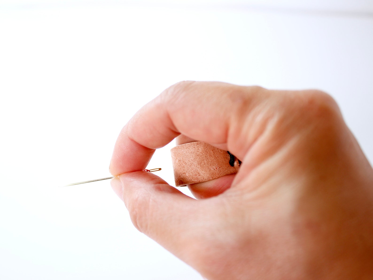 Thimble Thimble Ring Leather Thimble Adjustable Thimble - Etsy