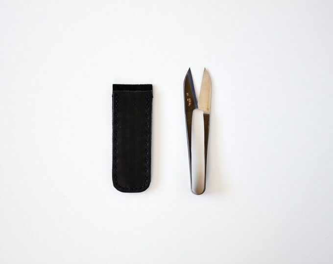 Leather Scissor Case Japanese Scissor Case Thread Cutter - Etsy