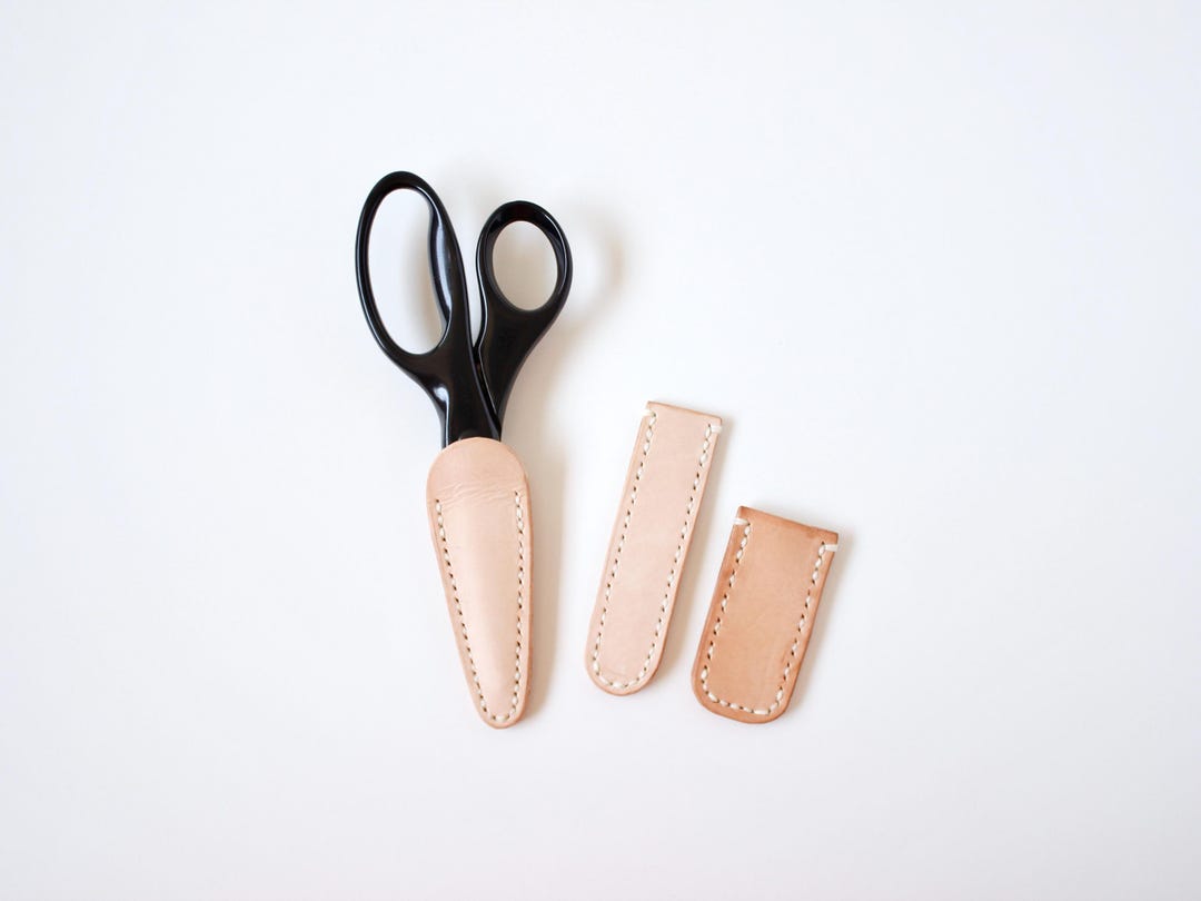 Scissor Case, Leather Scissor Case, Thread Cutter Cover, Thread Snips ...