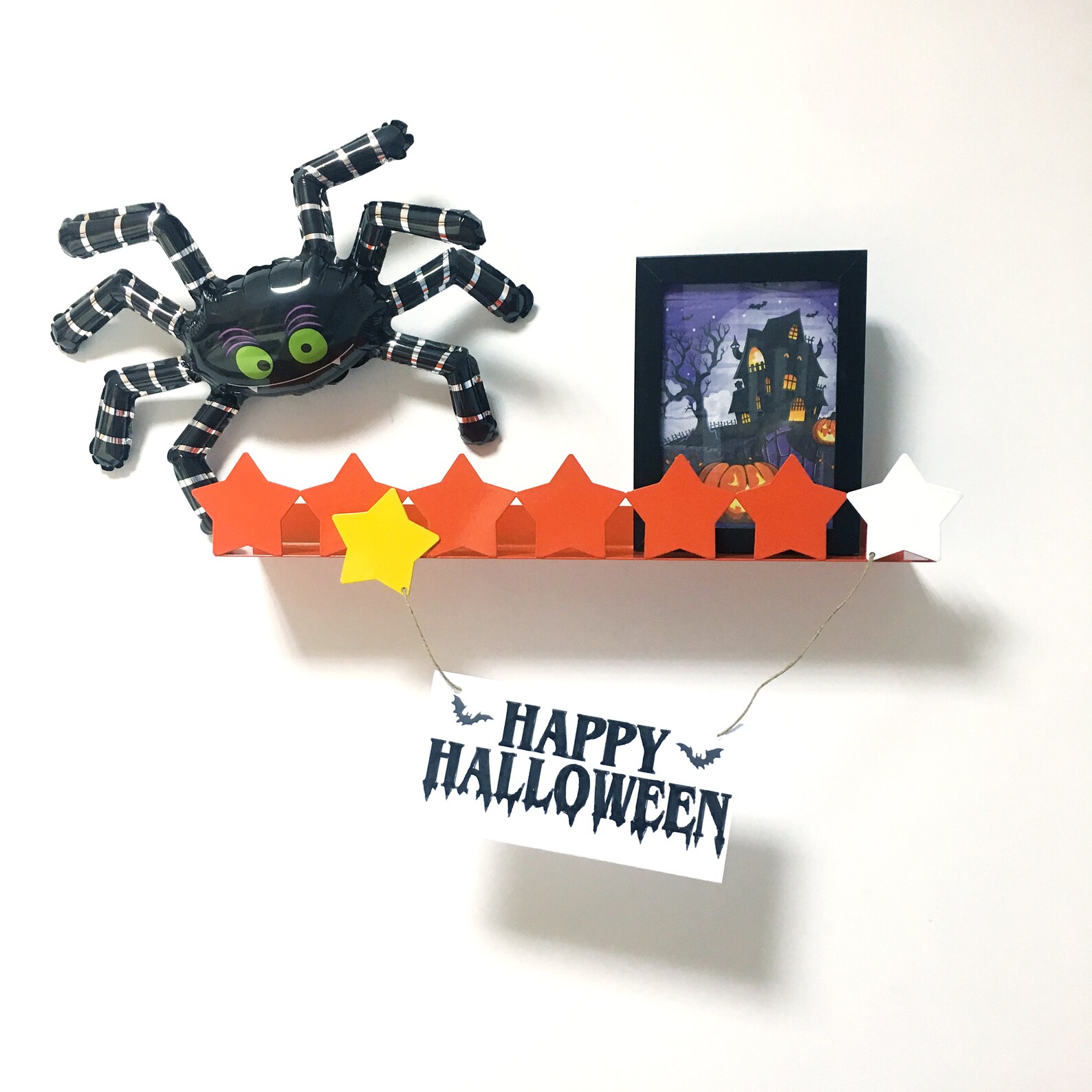 Star Shelf, Kids Room, Lloating Ledge Shelf in Stars Shape, Metal Color ...