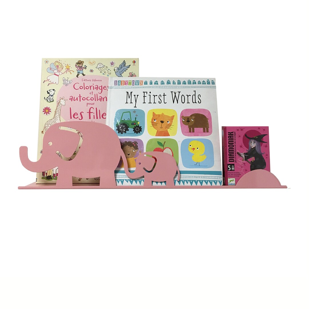 Elephant Bookcase, Nursery Shelf in Elephant Shape, Ledge for Book ...