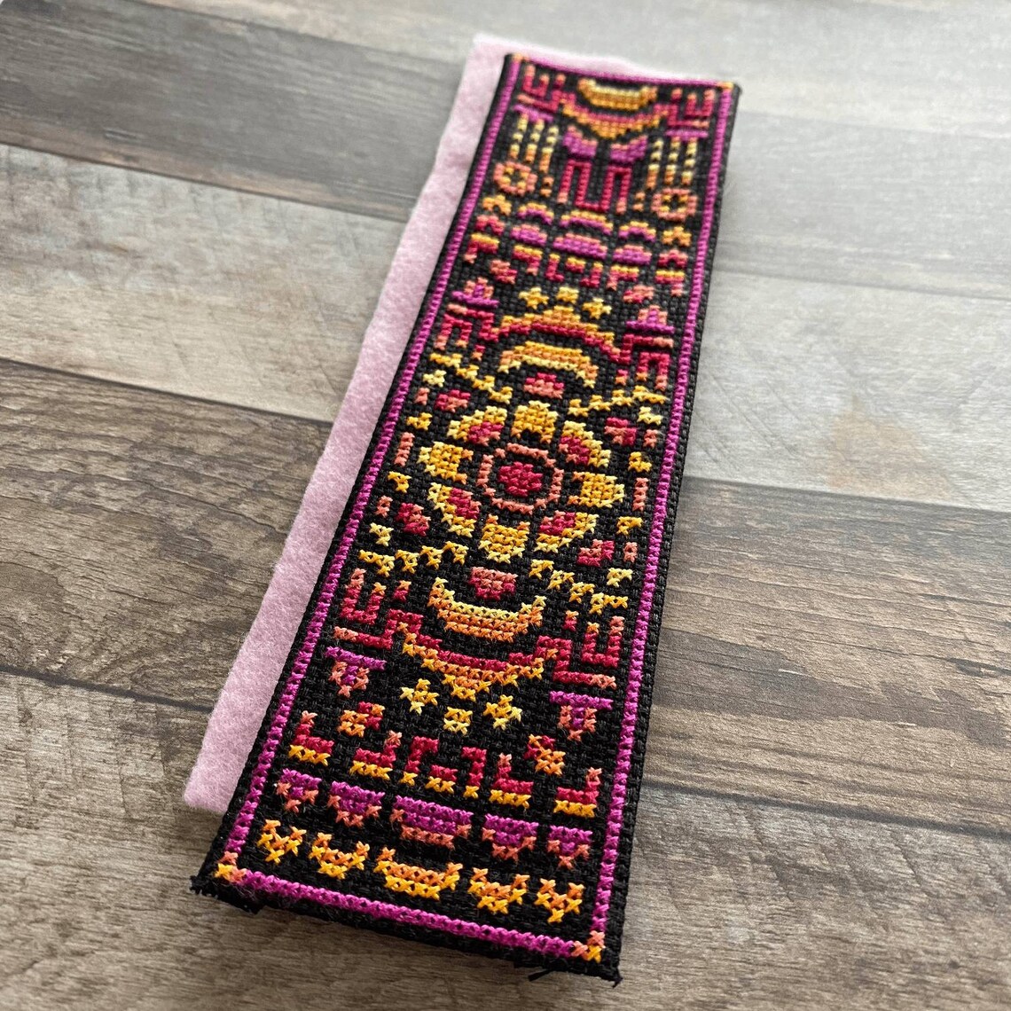 Geometric Cross Stitch Bookmark Modern Geometry Cross Stitch - Etsy