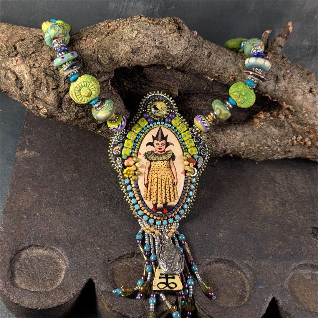 Sale - Voodoo Gypsy Demon Child: the Recluse - A Bead Embroidery ...