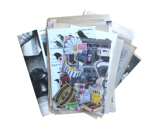 Splendid vintage paper ephemera supplies by VintageEphemeraShop