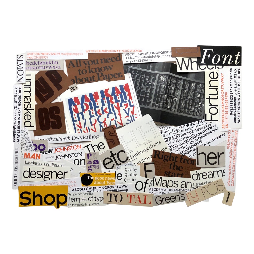 Typography, Design and Art Pack, 5 to Choose From. - Etsy