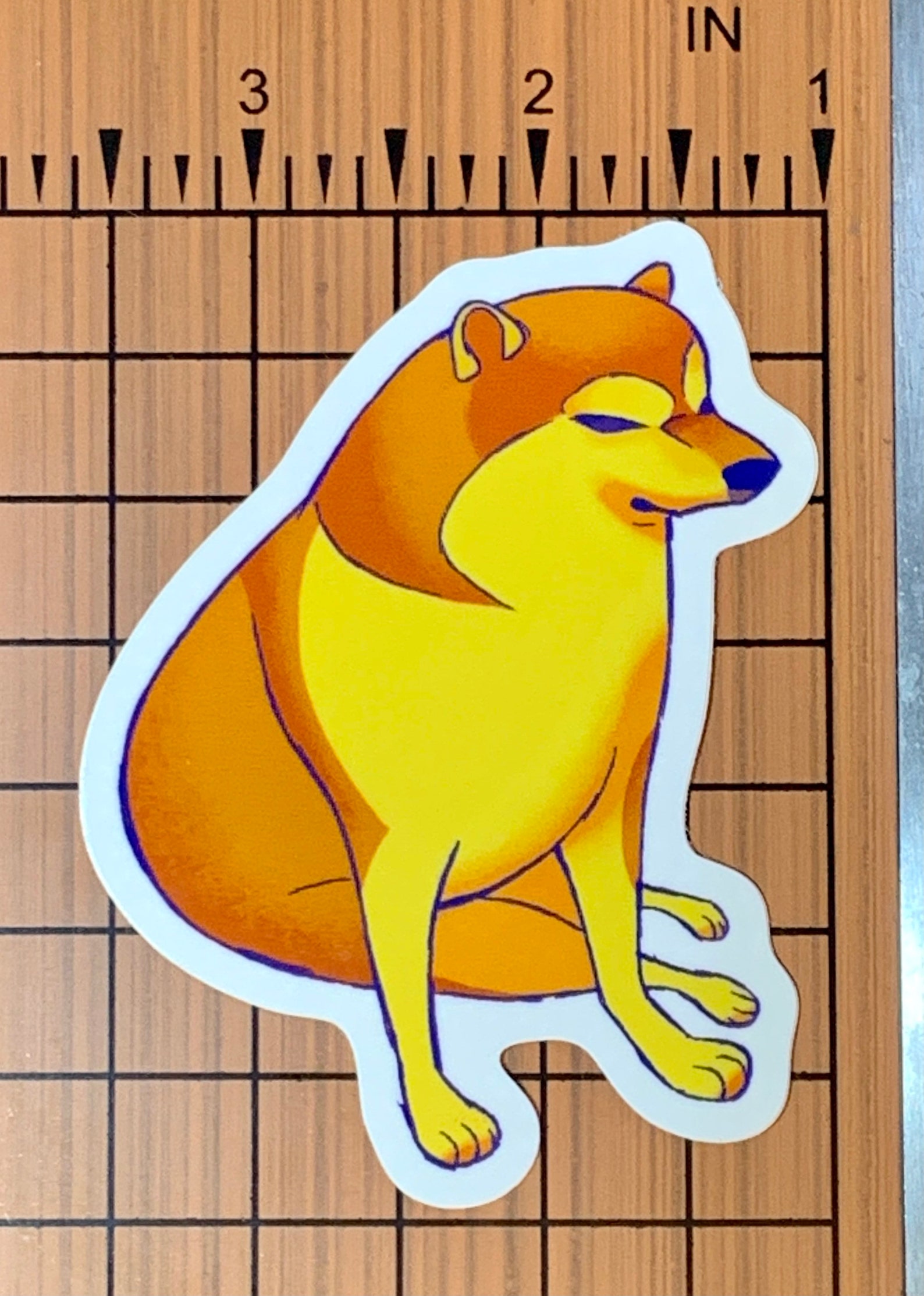 CHEEMS Meme Sticker vinyl Doge Lore - Etsy