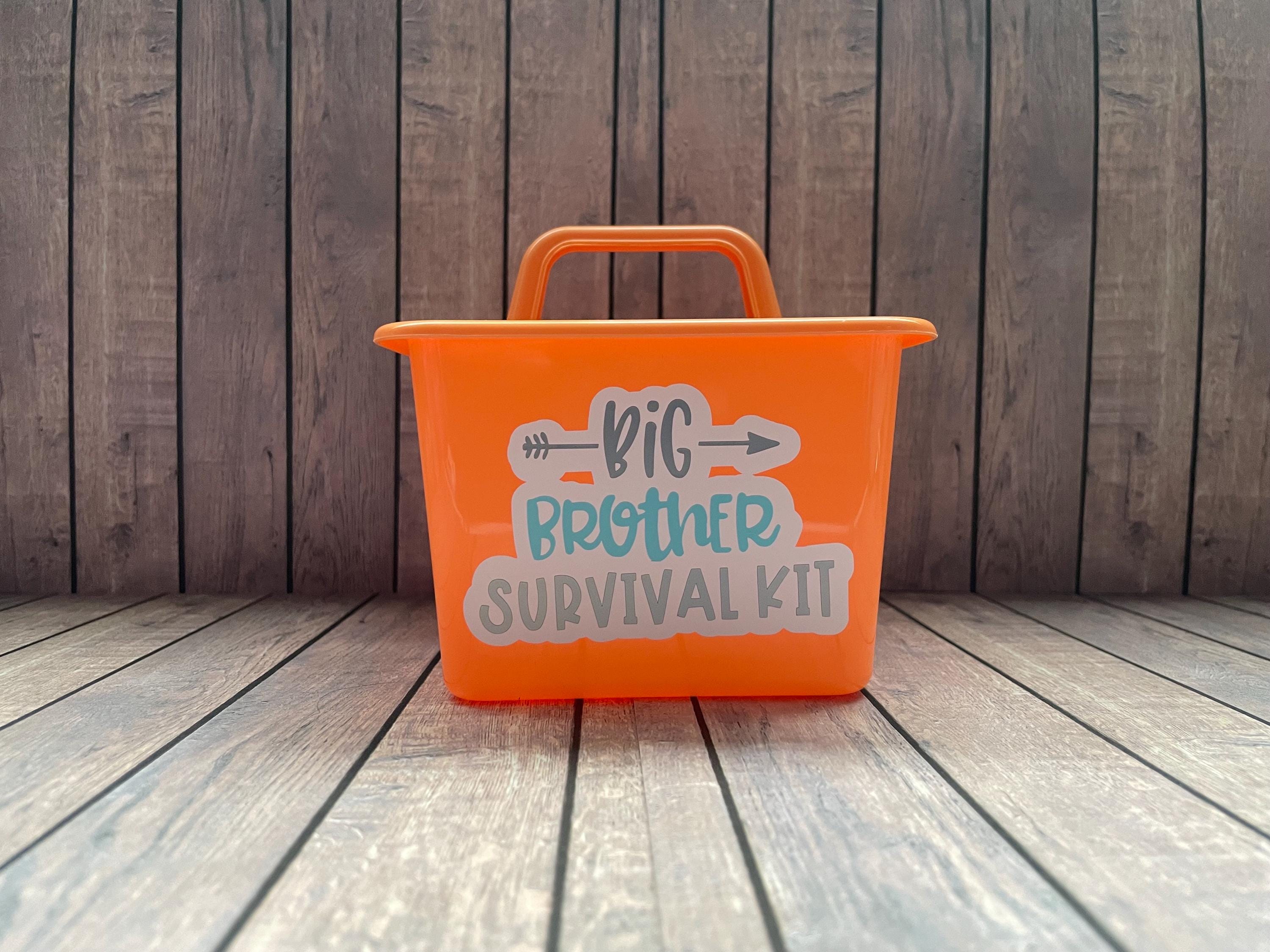Personalized Big Brother Survival Kit: Small Plastic Caddy - Etsy