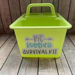 Personalized Big Brother Survival Kit: Small Plastic Caddy - Etsy