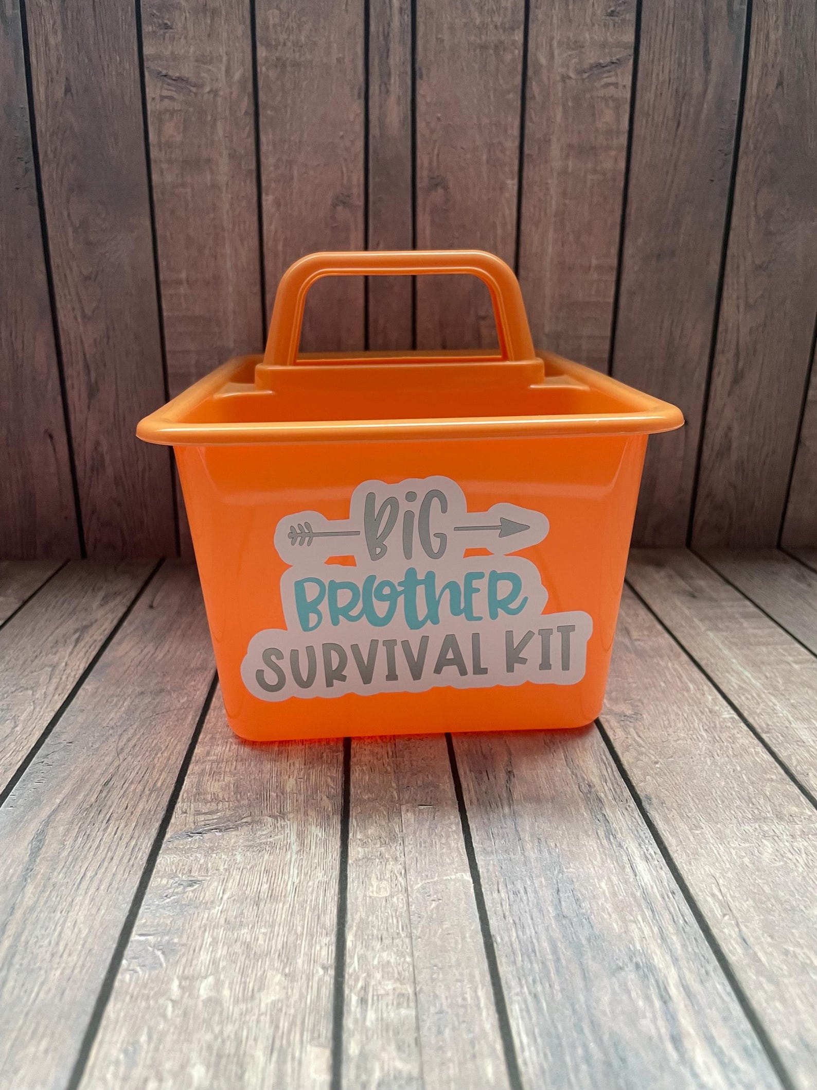 Personalized Big Brother Survival Kit: Small Plastic Caddy - Etsy