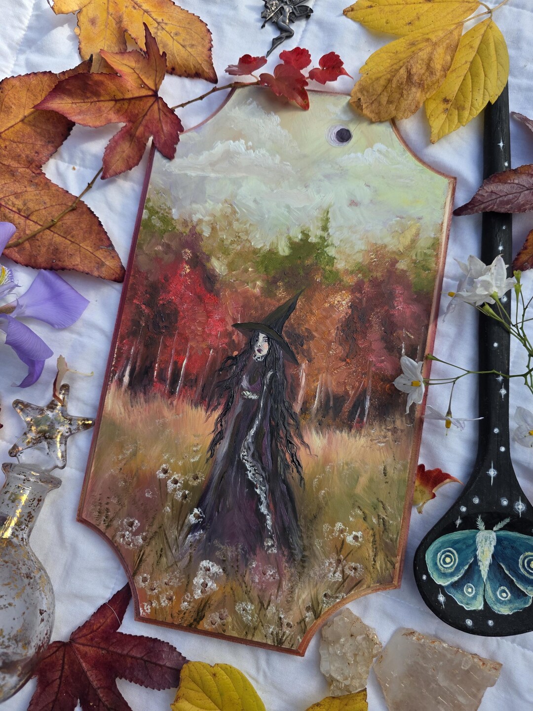 Autumn Forest Witch- Oil Painting - Etsy